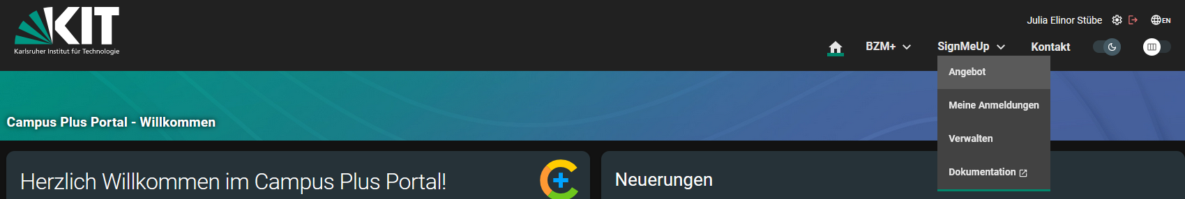 FORUM - Studium - Vorlesungsverzeichnis - Anmeldung